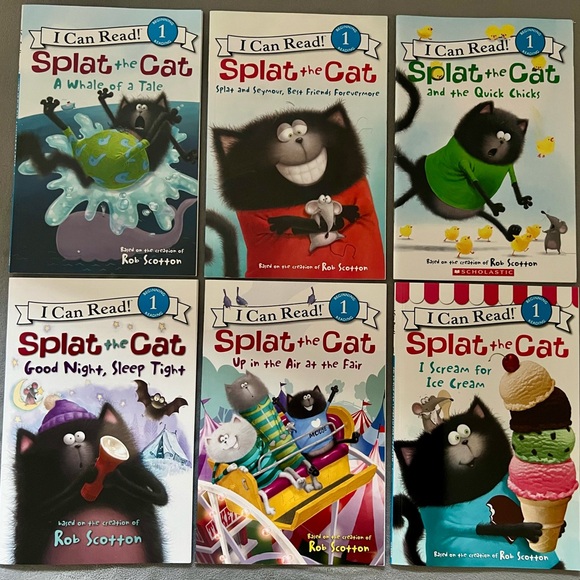 Other | Splat The Cat 6 Books Level 1 Reading Great Condition | Poshmark